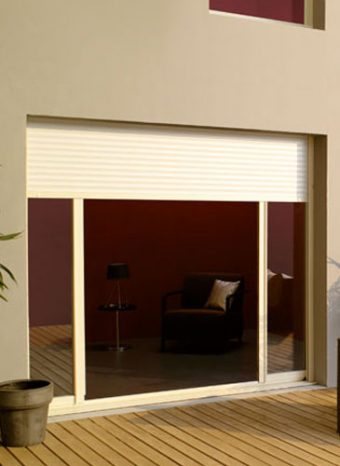 Bloc-baie invisible - Volets roulants PVC - GIMM Menuiseries